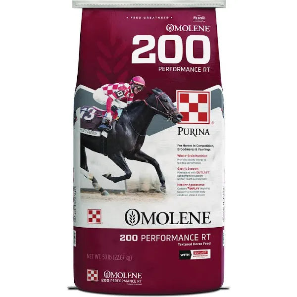 Race Track Purina® Omolene® #200 RT Performance Horse Feed — Bushland ...