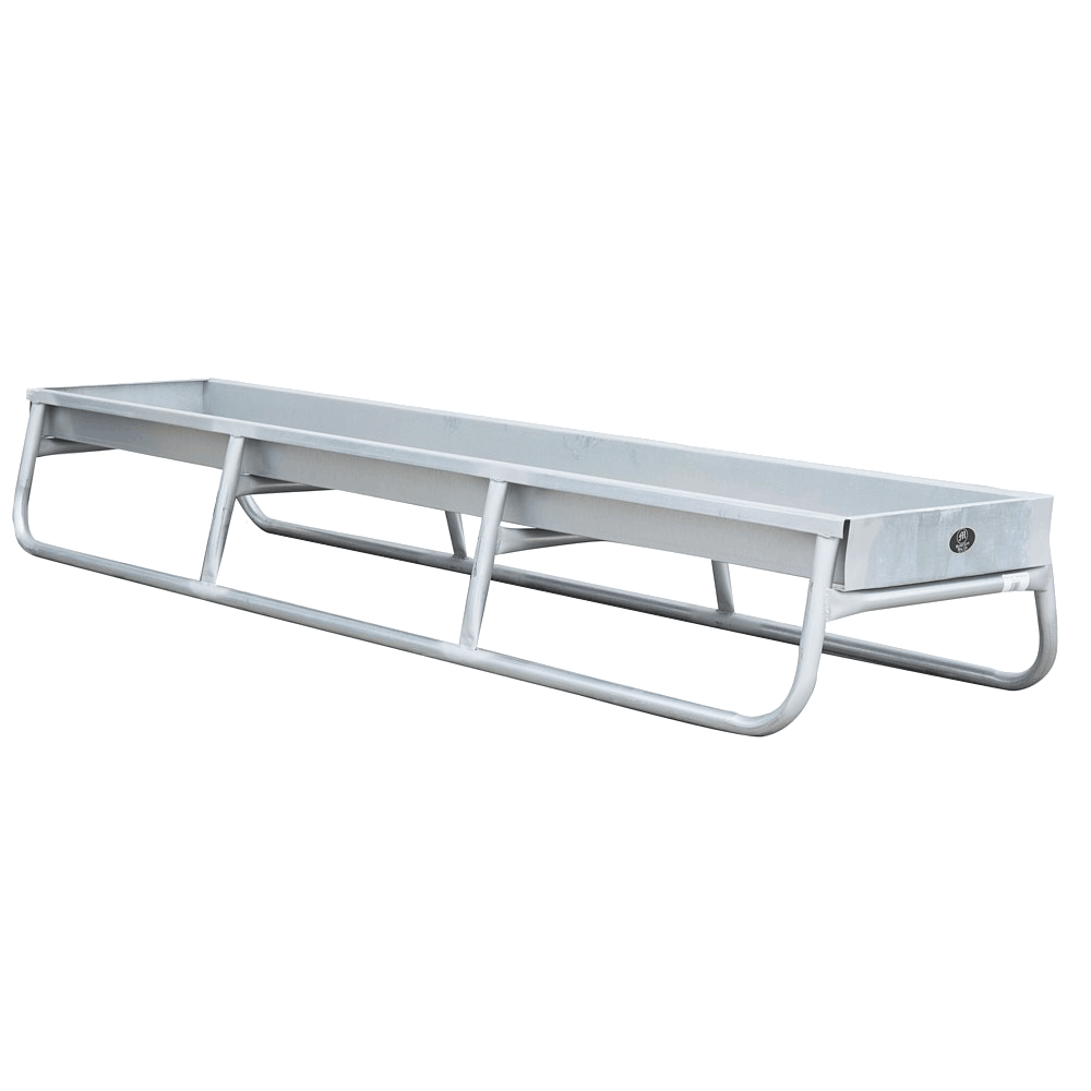 10' Galv All Metal Feed Trough — Bushland Ranch Store