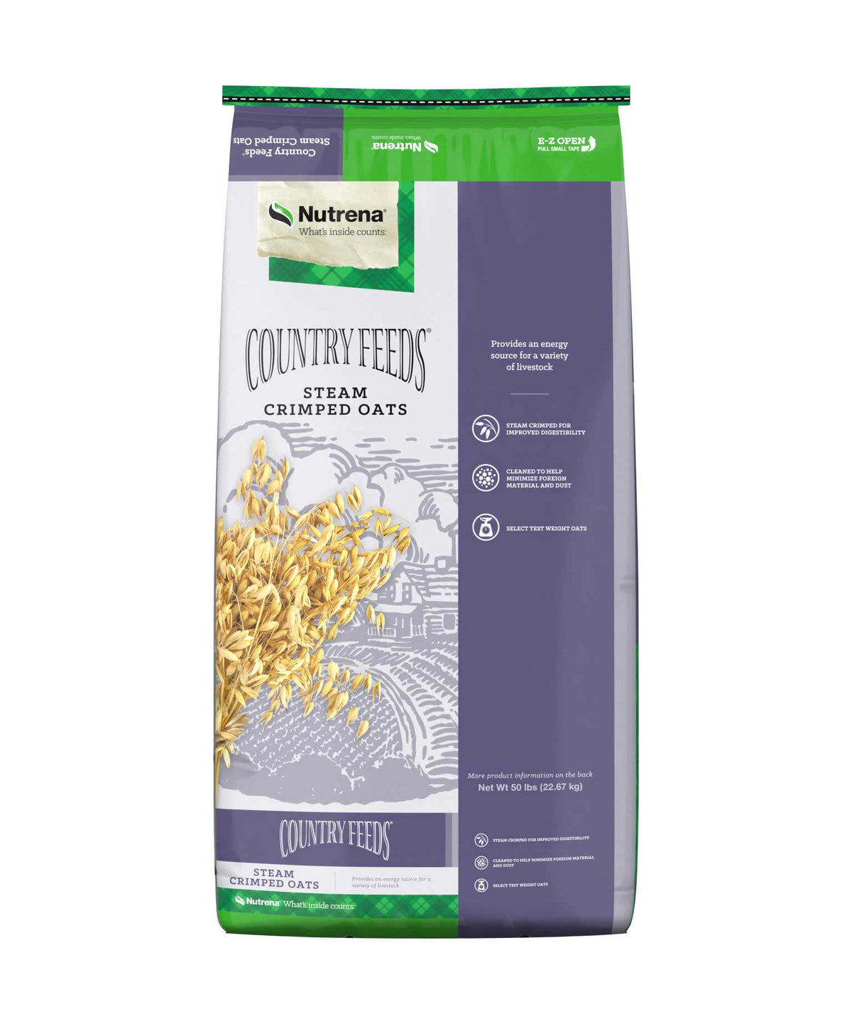 STEAM CRIMPED OATS NUTRENA — Bushland Ranch Store