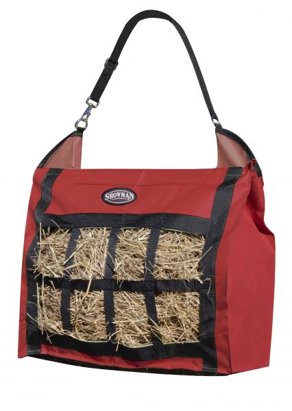 Showman Slow feed hay tote - RED — Bushland Ranch Store
