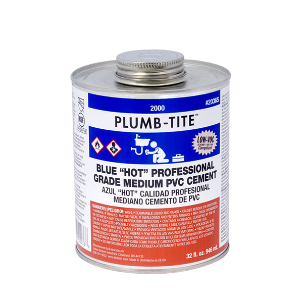 Qt Plumb-Tite PVC Cement 32oz — Bushland Ranch Store