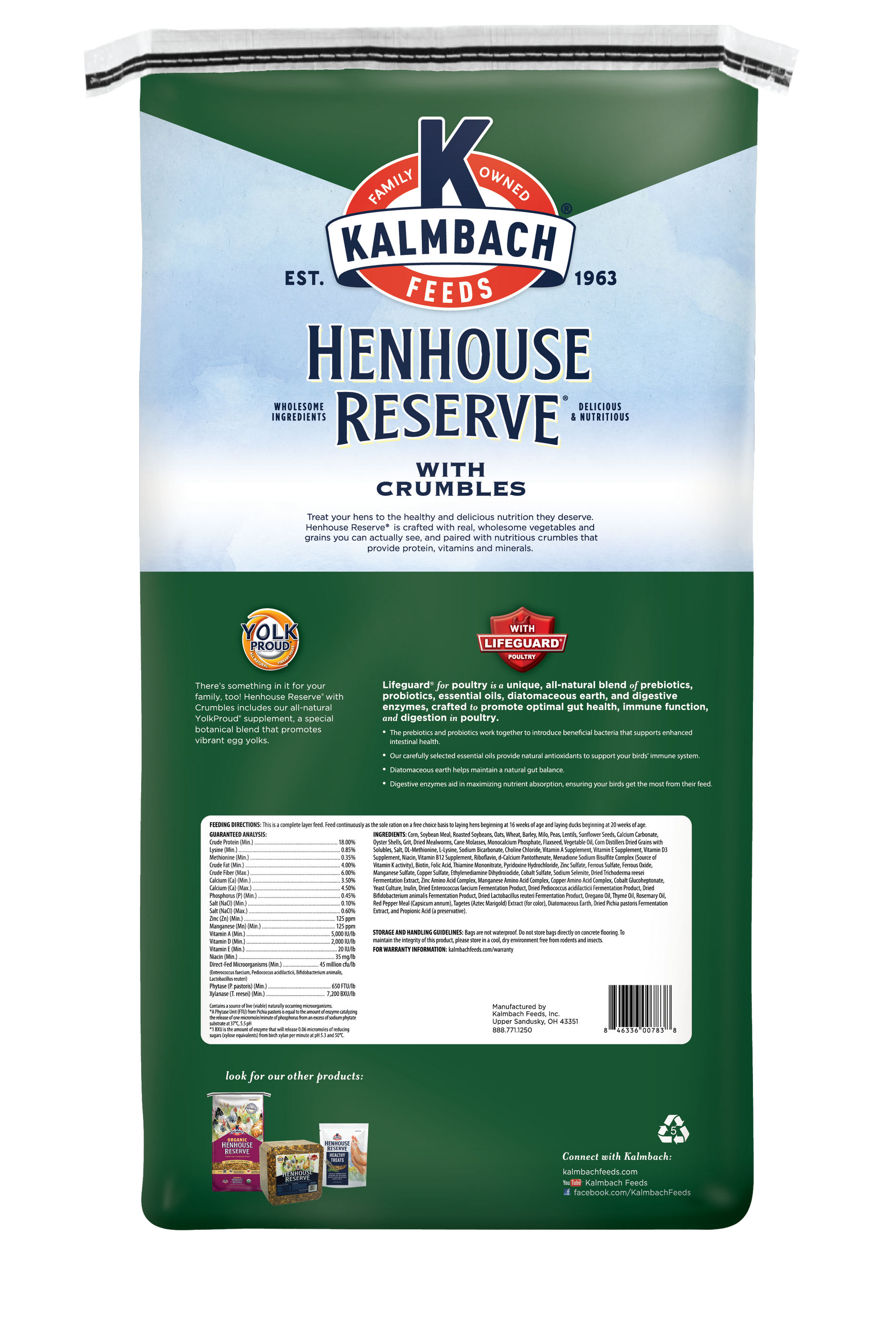 Henhouse Reserve® with Crumbles for Chickens and Poultry — Bushland ...