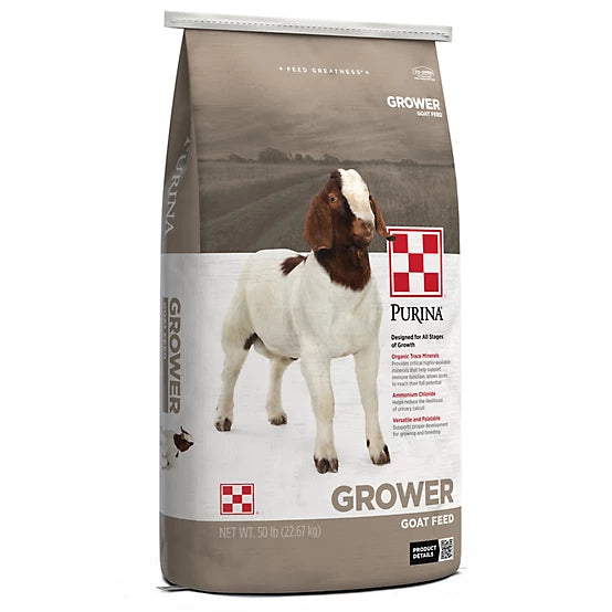 Purina Goat Grower 16 DQ .0015 Medicated Goat Feed, 50 lb. Bag ...