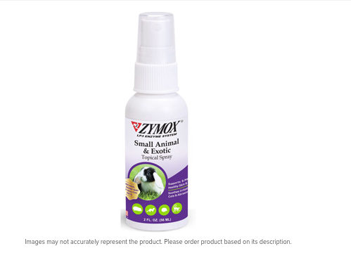 ZYMOX® SMALL ANIMAL & EXOTIC TOPICAL SPRAY W/O HYDROCORTISONE 2 OZ ...
