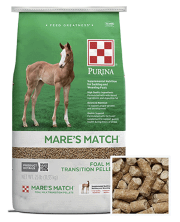 Purina® Mare’s Match® Foal Milk Transition Pellets 25 LBS — Bushland ...