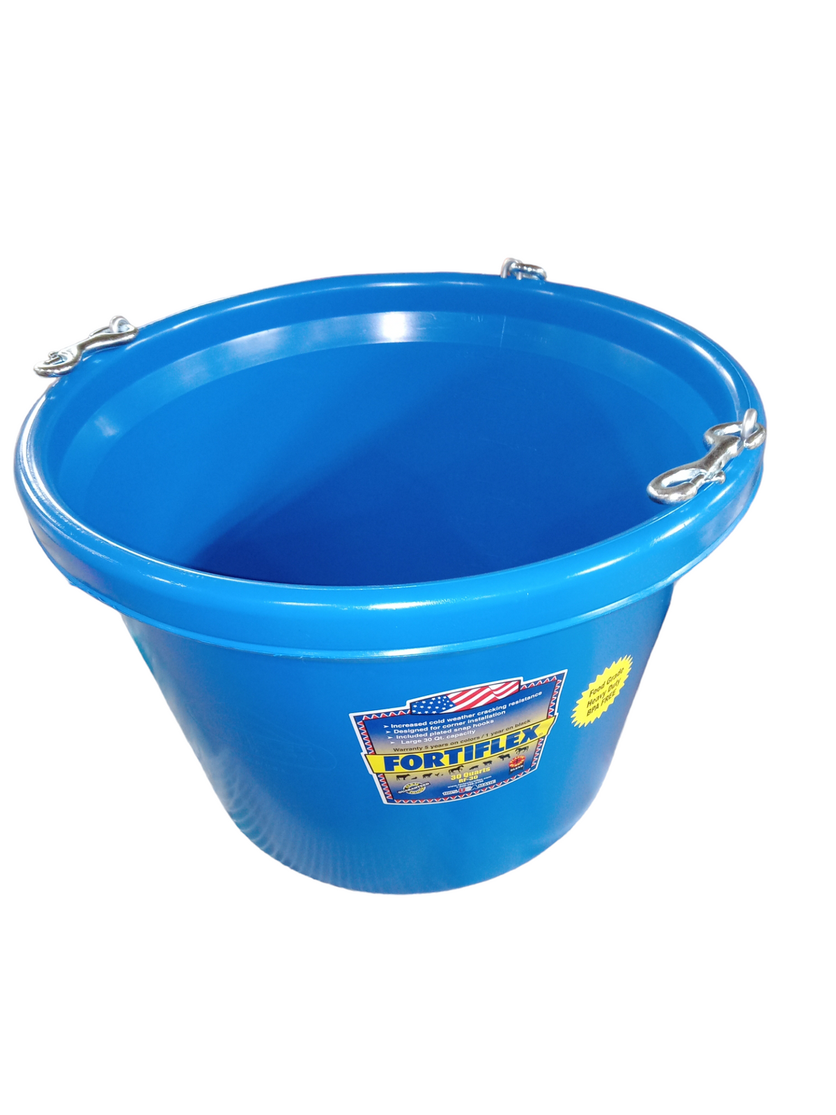FEEDER/TUB, ROUND BLUE, 30 QT — Bushland Ranch Store
