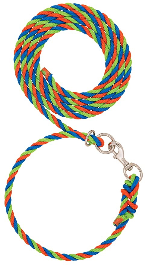 Livestock Adjustable Poly Neck Rope - Orange - Lime - Blue — Bushland ...