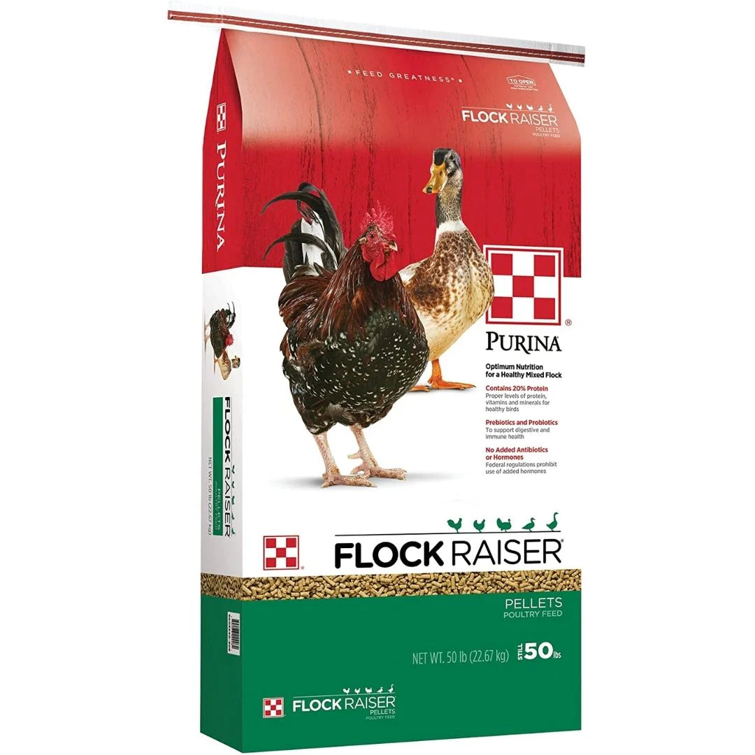 Purina Flock Raiser Pellet Poultry Feed, 50 lb. Bag — Bushland Ranch Store
